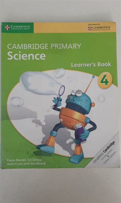 Cambridge Primary Science Learners Book 4 Fiona Baxter Hobbies And Toys Books And Magazines