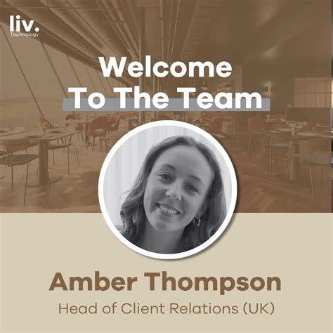 Great To Have You On The Team Amber Thompson Rory Hackett