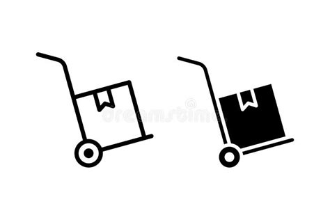Loading Boxes Vector Icon Delivery Logistics Symbol Stock Vector Illustration Of Symbol