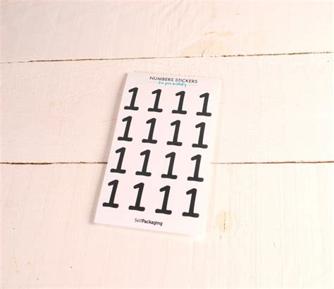 Stickers Chiffres Pour Les Fêtes