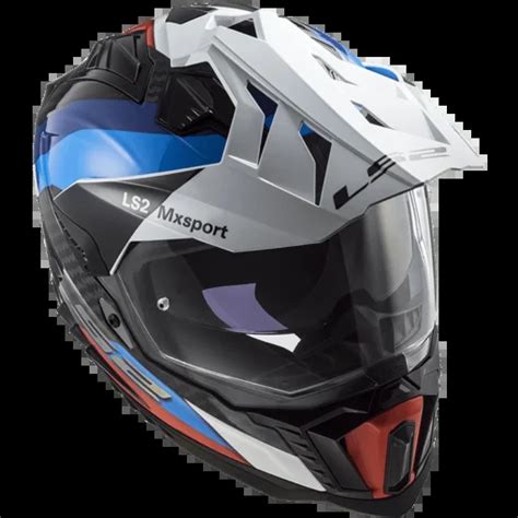 Ls2 Mx701 Carbon Explorer Frontier Gloss Black Blue Helmet Custom