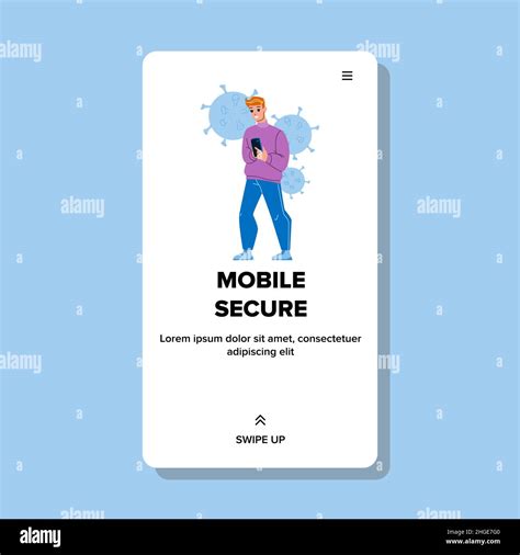Mobile Secure Vector Stock Vector Image And Art Alamy