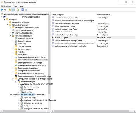 Configurer Des Stratégies Daudit Pour Les Journaux Des événements