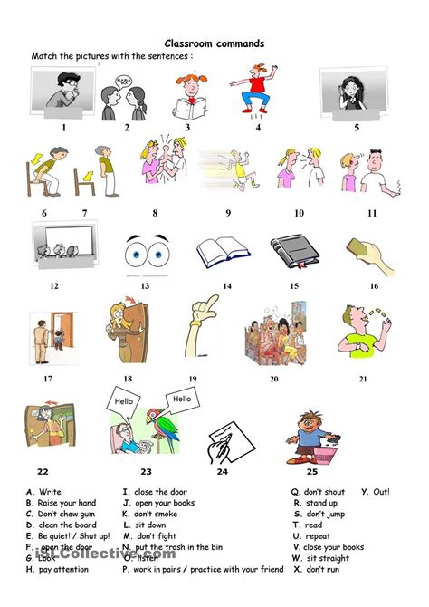Classroom Language Commands Classroom Language Classroom Commands