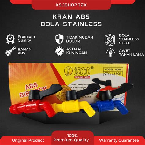 Kran Isco Abs Bola Stainless Steel As Kuningan 12 Inch Model Amico
