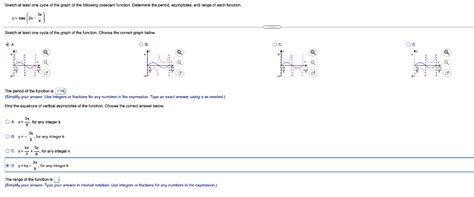 Solved Sketch At Least One Cycle Of The Graph Of The Chegg