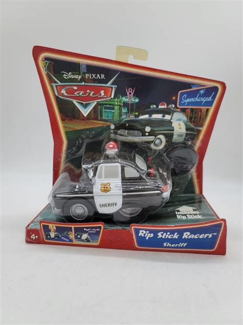 Mattel Disney Pixar Cars Supercharged Rip Stick Racers Sheriff Police