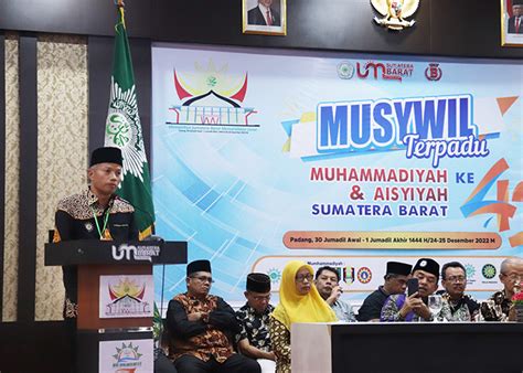 Gantikan Shofwan Karim Dr Bachtiar Terpilih Sebagai Ketua Pwm Sumatera Barat