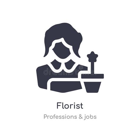 Florist Icon Isolated Florist Icon Vector Illustration From