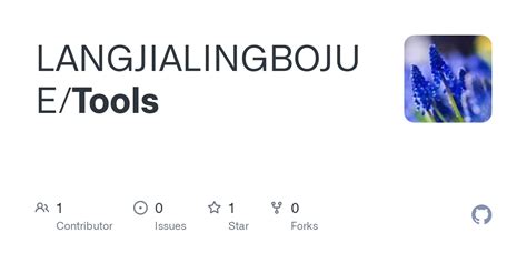 GitHub LANGJIALINGBOJUE Tools