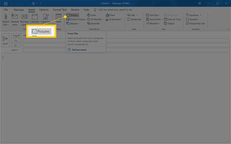 How To Insert An Inline Image In An Outlook Message