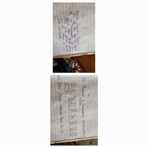 Prepare Frequency Distributive Table Of The Age In Years Of 30 Employee