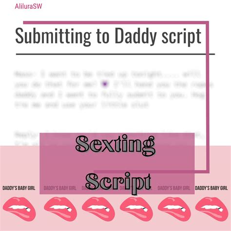 Daddy Script Adult Daddy Sexting Script Adult Industry Sexting Scripts Onlyfans Daddy