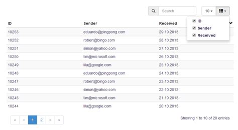 Tables Webappers Web Resources Webappers