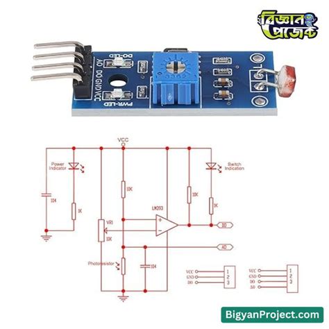 Buy 5mm Ldr Light Sensor 4 Pin Module