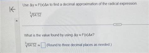 Solved For y f x x3 x 2 and Δx 0 01 find a Δy for the Chegg com