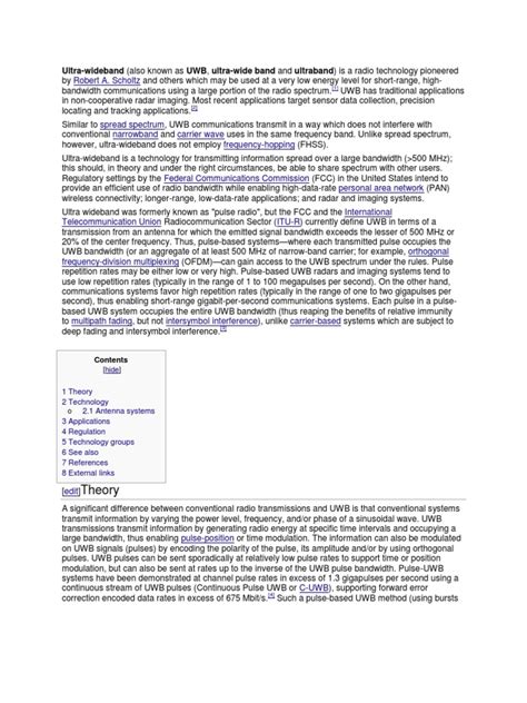 ultra wide band pdf ultra wideband broadcast engineering