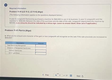 Solved Required information Problem 11-41 (LO 11-3, LO 11-4) | Chegg.com