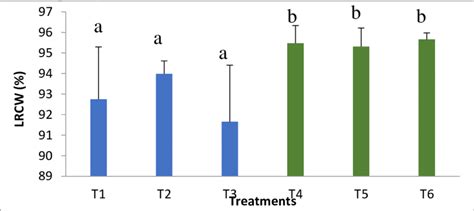 Effect Of Different Irrigation Treatments On Leaf Relative Water