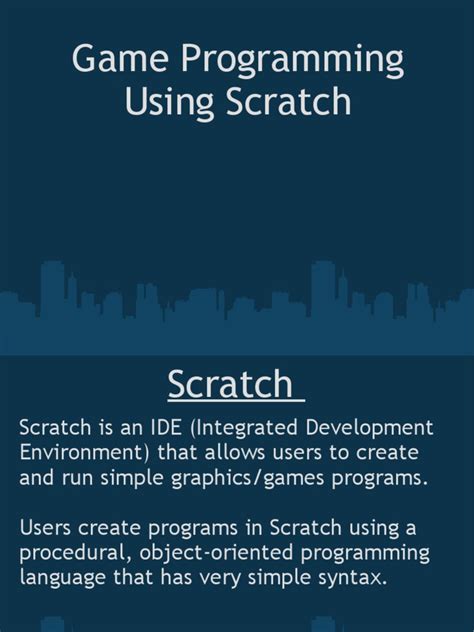 game programming using scratch pdf scratch programming language