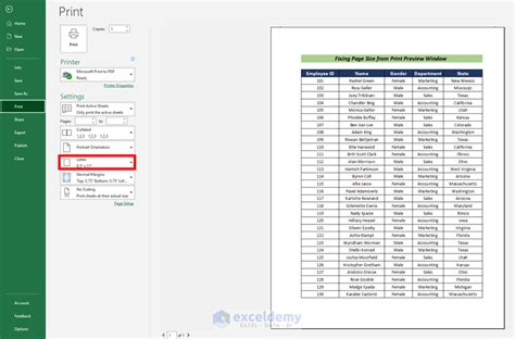 How To Print A Full Page Of An Excel Sheet In A4 Size 5 Methods