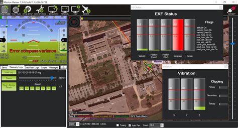 ekf error compass variance suddenly until i land copter 3 4