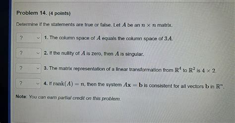 Solved Determine If The Statements Are True Or False Let A Chegg