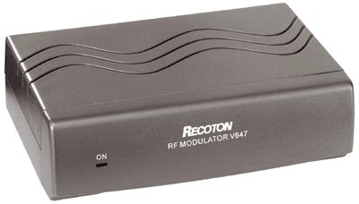Video TV RF Modulator Recoton Model V How To Connect RF Modulator