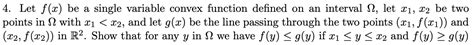 Solved Let F X Be A Single Variable Convex Function Chegg