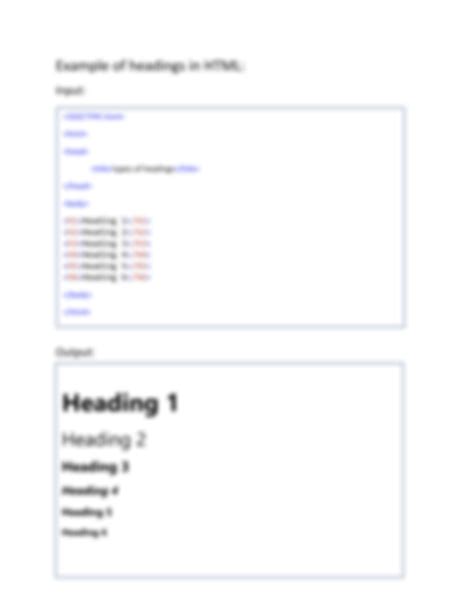 Heading Example In Html At Nicholas Bruny Blog Heading Example In Html At Nicholas Bruny Blog