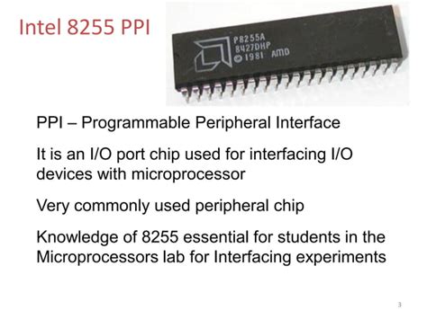 Programmable Peripheral Interface 8255 Ppt