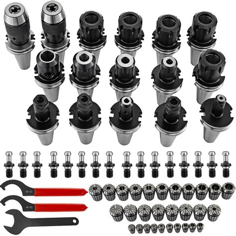 VEVOR Collet Chuck, CAT40 ER16 ER32, Drill Chuck Tool Holder with 16 ...