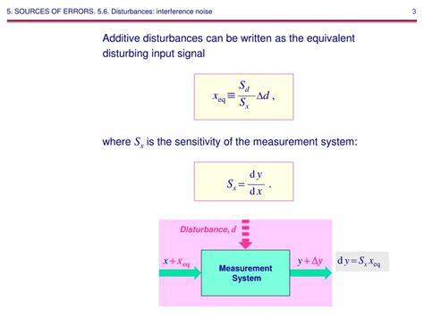 Ppt 5 Sources Of Errors 56 Disturbances Interference Noise Powerpoint Presentation Id