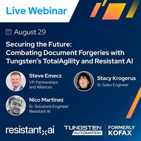 Anthony Yung On Linkedin Tungstenautomation Resistantai Documentsecurity Aiforgeries…