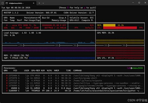 Linux 实时查看 Cuda 显卡的使用情况命令nvidia Smi实时刷新 Csdn博客