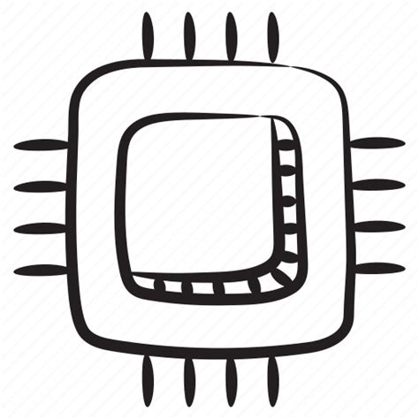 Microprocessor Microchip Circuit Board Cpu Chip Integrated Chip Icon Download On Iconfinder