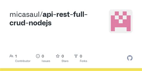 Github Micasaulapi Rest Full Crud Nodejs