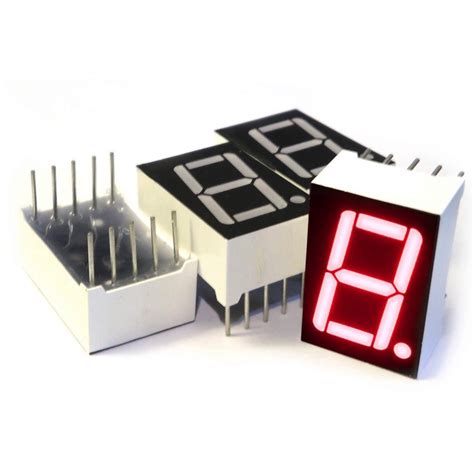 merah led 7 segment segment 0 56 นิ้ว 0 56 0 56 จอแสดงผลหลักสีแดง shopee thailand