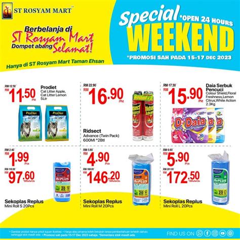 15 17 Dec 2023 St Rosyam Mart Taman Ehsan Weekend Promotion