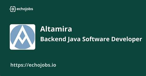 Altamira Is Hiring Backend Java Software Developer Up To 15k Sign On