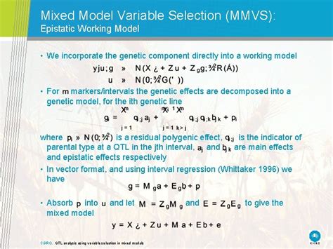 Whole Genome Qtl Analysis Using Variable Selection In