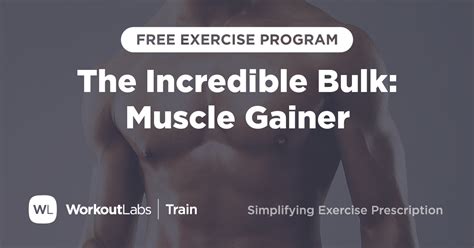 The Incredible Bulk Muscle Gainer