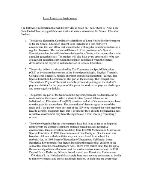 Least Restrictive Environmen1 Pdf