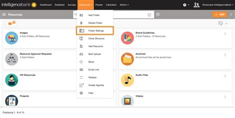 How To Edit A Resource Folder Intelligencebank Helpdesk
