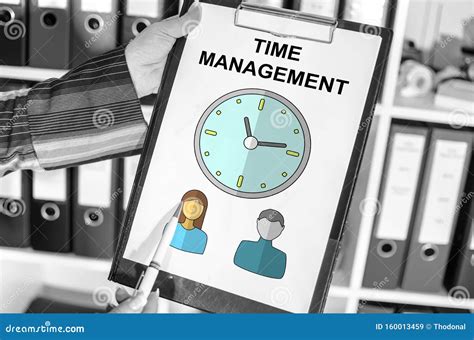 Concepto De La Gesti N De Tiempo En Un Tablero Imagen De Archivo Imagen De Gerencia Alarmar