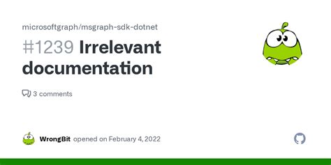 Irrelevant Documentation Issue Microsoftgraph Msgraph Sdk Dotnet Github