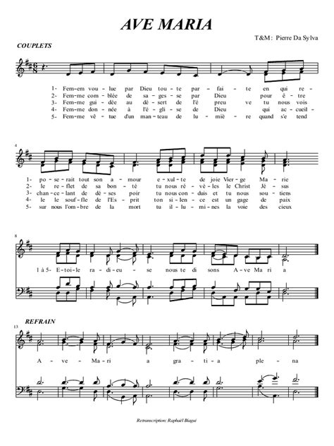 Ave Maria Femme Voulue Par Dieu Pdf