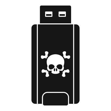 Virus Usb Flash Icon Simple Style 14471875 Vector Art At Vecteezy