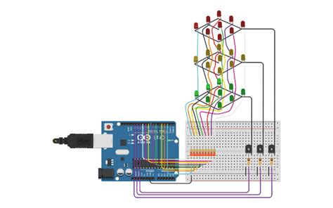 circuit design ledcube tinkercad