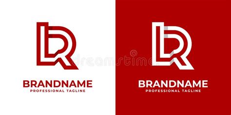 Modern Letter Lr Logo Lr Rl Initials Stock Illustration Illustration Of Initials Line 263388041